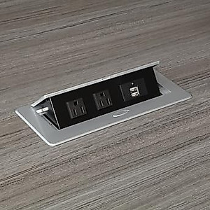 nbf signature series at Work 12' Conference Table with Warm Ash Laminate Top and Brushed Nickel Painted Steel Leg with Modesty Panel for Conference Rooms