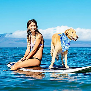 8 Pieces Nautical Dog Bandanas Summer Pets Bandana Ocean Pets Triangle Scarf Bibs Puppy Bibs Adjustable Dog Bandanas Washable Sea Turtle Pets Triangle Scarf Accessories for Most Pet Wearing