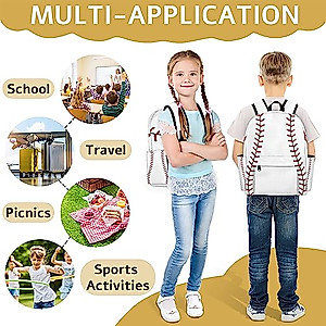 Toddler Backpack for Boys Girls, Kids Backpacks for Preschool, Kindergarten, Elementary School with Padded Back, Durable School Bags Children Bookbags Casual Travel Back Pack (Baseball)