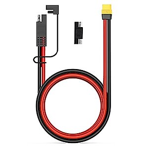 PolyEnergy SAE to XT60 Connector Cord for Solar Generator Portable Power Station Solar Panel RC Battery EFDELTA Portable Power Station 12Gauge Flexible  Silicone Wire Cord with SAE Polarity Reverse