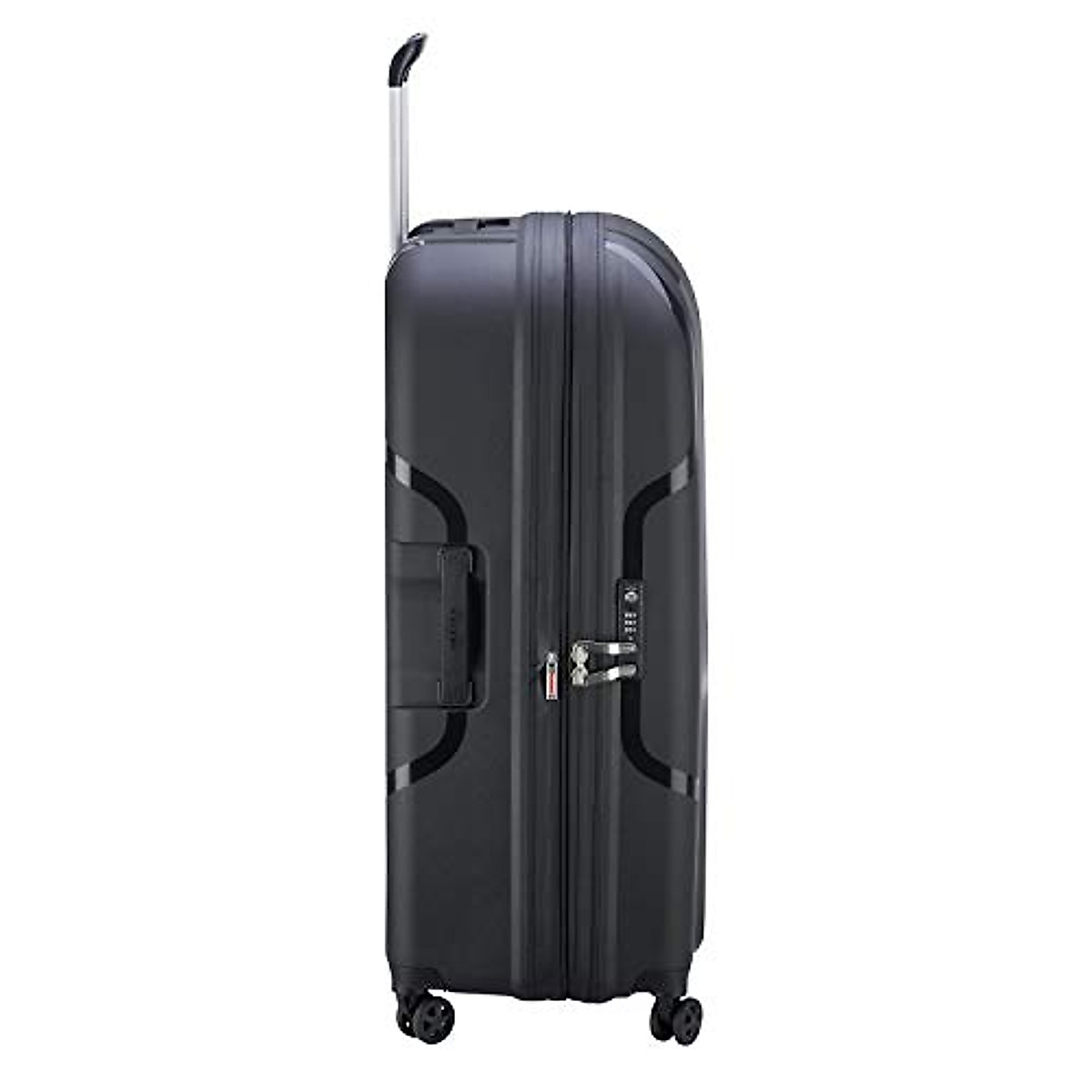 DELSEY Paris Clavel Hardside Expandable Luggage with Spinner Wheels, Black, Checked-Large 30 Inch