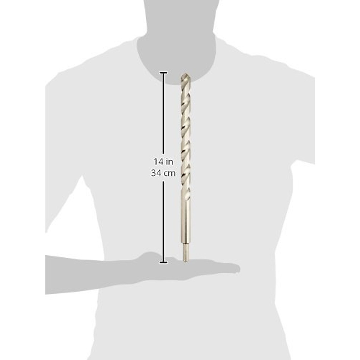 IRWIN 5026022 Slow Spiral Flute Rotary Drill Bit for Mason, Drill Bit, 3/4" x 13