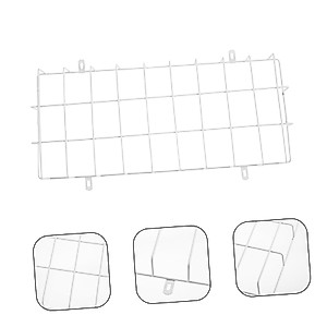 IWOWHERO Wire Guard for Emergency Light Exit Sign Guard Emergency Light Wire Cover Iron Wire Cover for Emergency Light White