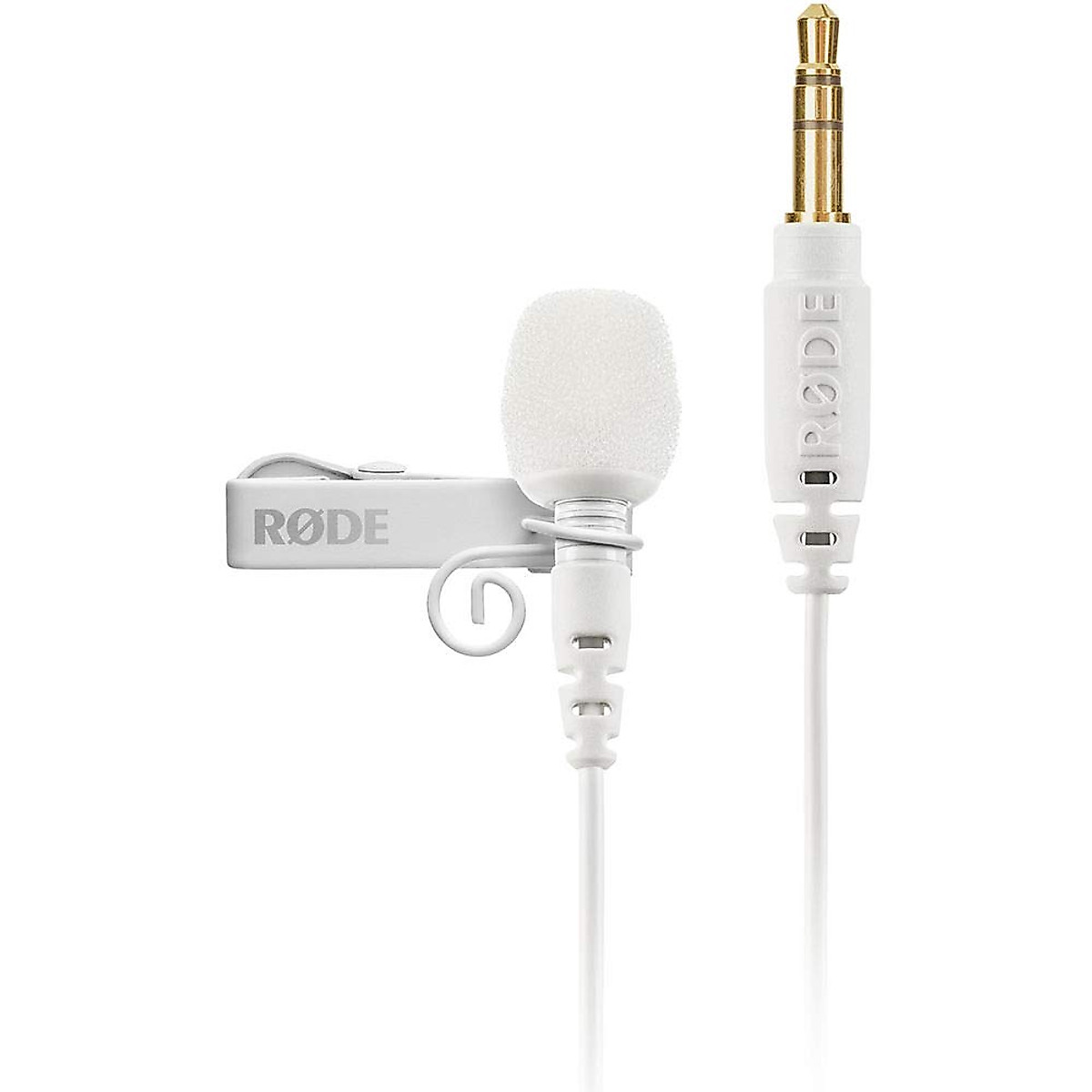 RØDE Lavalier GO Professional-Grade Wearable Microphone, White, (LAVGOW)