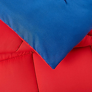 URBAN PLAYGROUND Peyton Blue Solid Comforter Set with 2 Pillow Shams - 3 Piece Soft Brushed Microfiber Kids Bedding Set for Boys/Girls - Machine Washable (Full/Queen)