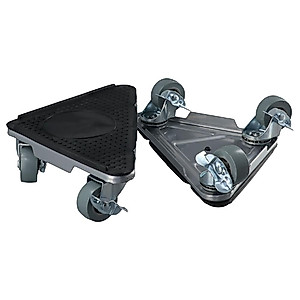 SHUATI 3 Wheel Moving Dolly Triangle Lockable Black Furniture Mover Dolly Heavy Duty Furniture Movers with Wheels Heavy Object