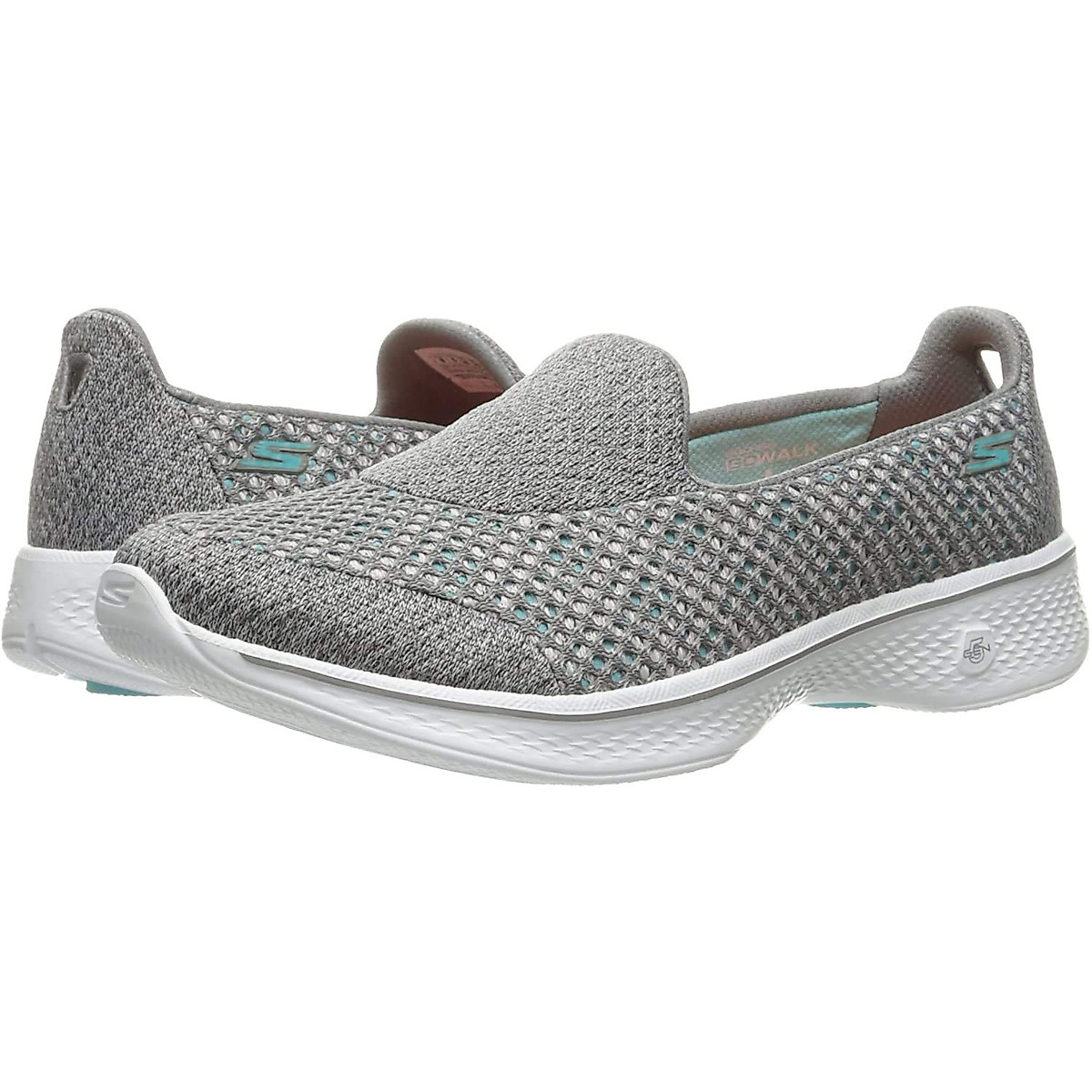 Skechers Performance Women's Go Walk 4 Kindle Slip-On Walking Shoe,Gray,10 M US