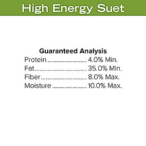 Blue Seal High Energy Suet Cake | No Mess Wild Bird Suet | 11 oz (12 Pack)