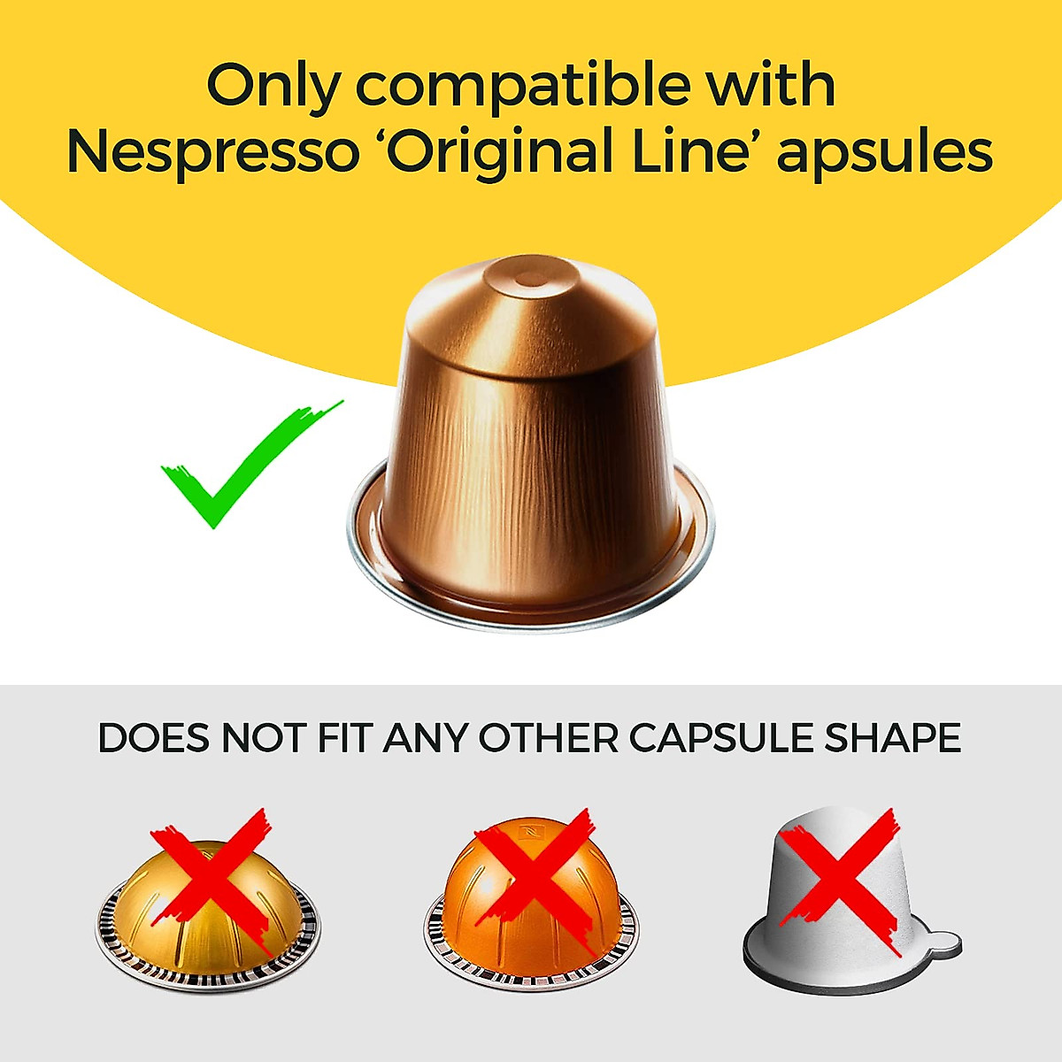 JNIHEEP Coffee Pod Holder Metal Black Adhesive Capsule Holder for Original Line Nespresso Pods,Vertically or Horizontally Mount on Wall or Under Cabinets,15.75" L by 2.38" x 4 Packs Storage Holds 44