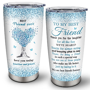 Vutieso Friend Gifts, Gifts For Best Friends Women, Friend Gift Tumbler 20oz, Best Friend Birthday Gifts, Bestie Gifts, Friendship Gifts, Gifts For Friends, Soul Sister Gifts For Women, Bff Gifts