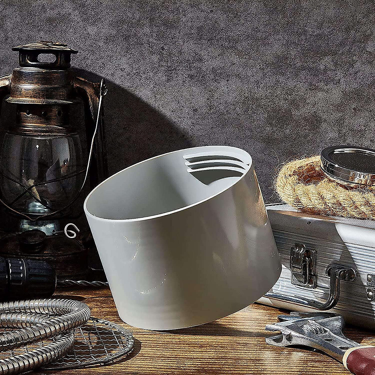 Capuca Portable Air Conditioner Exhaust Hose Extender Extension, Mobile AC Vent Coupler,Clockwise Counterclockwise Bi-Direction Thread Universal Compatible with Exhaust Hose with 5.1 Inch Diameter