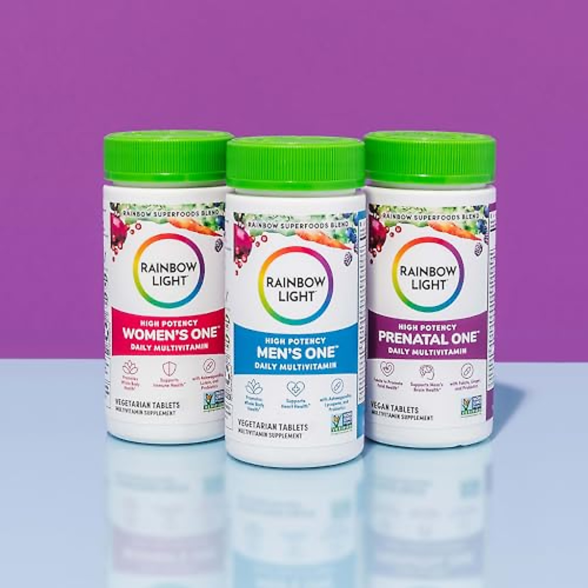 Rainbow Light Multivitamin for Men, Vitamin C, D & Zinc, Probiotics, Men's One Multivitamin Provides High Potency Immune Support, Non-GMO, Vegetarian, 150 Tablets