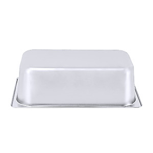 HULOKYM 6Pcs Steam Table Pan Meal Tray Hotel Pan Catering Food Pan Stainless Steel Pan for Restaurant Buffet