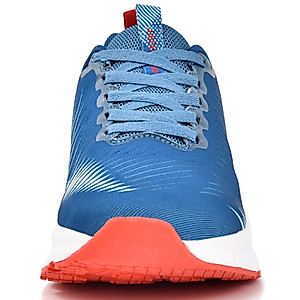 JACKSHIBO Wide Toe Box Shoes for Men Extra Wide Width Sneakers Women Road Running Walking Cloud Shoes Lightweight Breathable Cushioned Athletic Tennis Rubber Outsole Light Orange 9.5women/8men