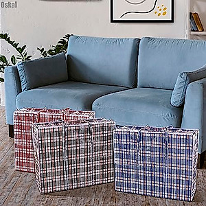 4Pcs Extra Large Laundry Bag for Storage Box with Zipper Laundry Bags - Storage Bags with Handles with Durable Zipper, Moving Storage Bags, Travel Laundry Bag with Handles for Cloths, Bedding ksi