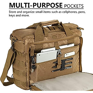 LS Military Style Tactical Messenger Bag │ Fits 17” Laptop │ Take Your Office With You