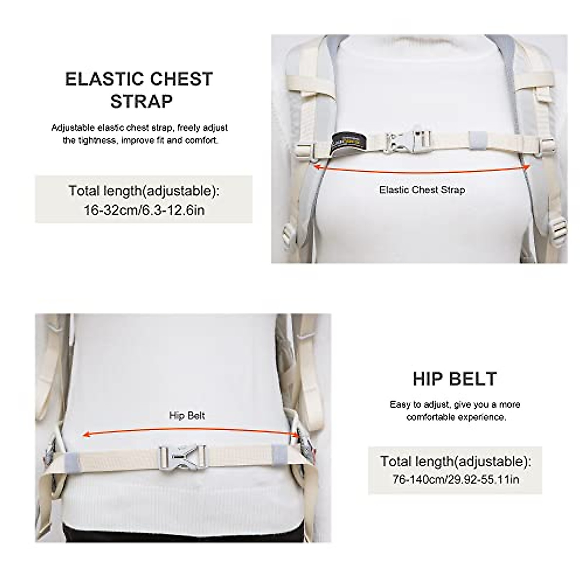 MOUNTAINTOP 40L Hiking Backpack for Women Outdoor Backpack with Rain Cover for Camping,Cycling and Traveling