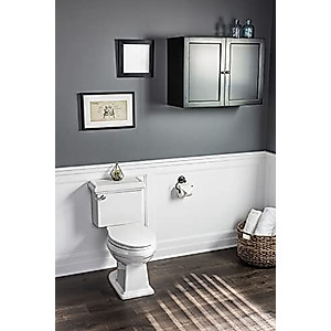 Miseno MNO240C2BWH Miseno MNO240C Santi Two-Piece High-Efficiency Toilet with Elongated Chair Height Bowl - Includes Soft Close Seat, Wax Ring Kit, and Classic Style Tank Lid