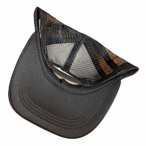 I'm Not A Gynecologist But I'll Take A Look Snapback Trucker Hat for Men or Women, Vintage Fit with Funny Novelty Graphic, Custom Mesh Cap Black