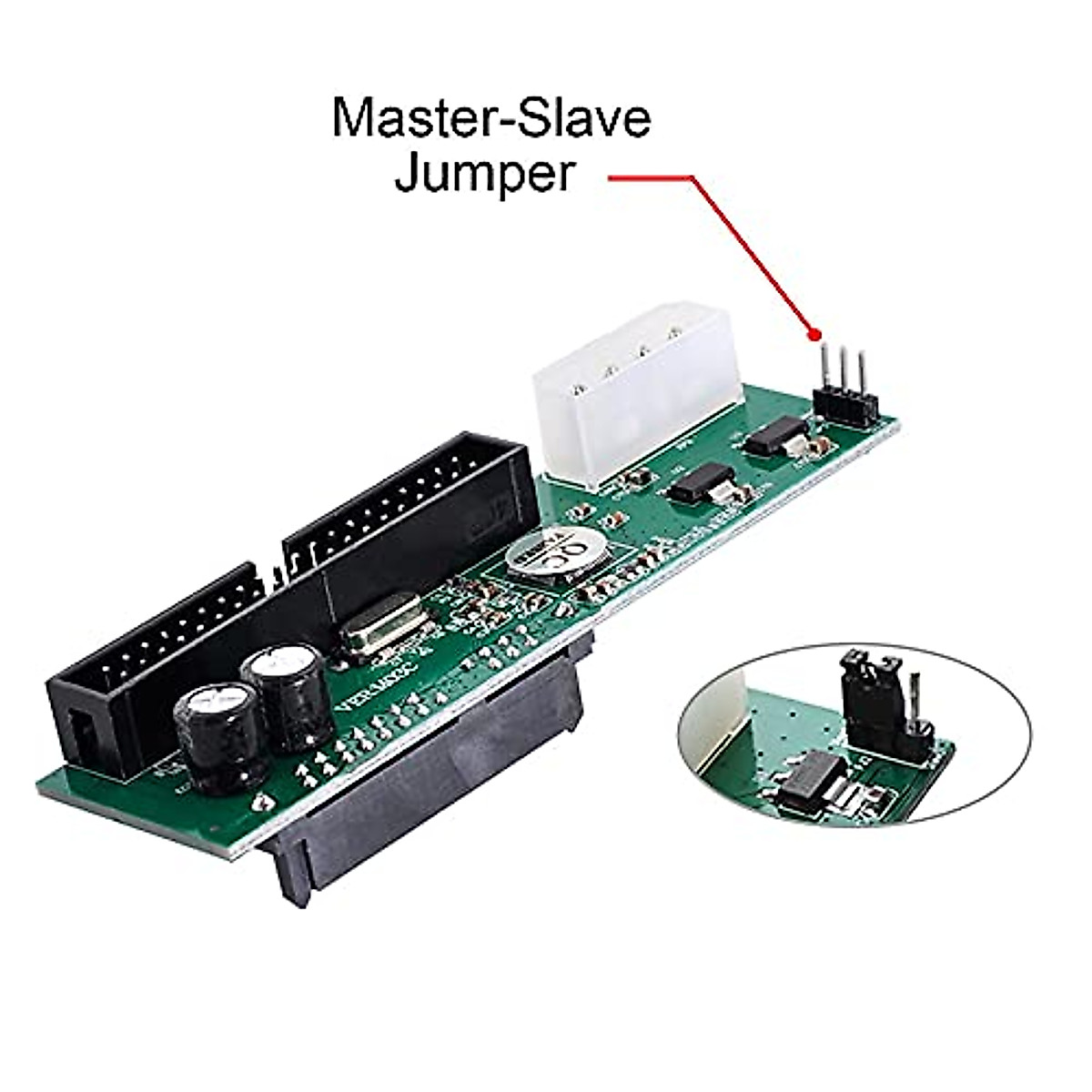 NFHK SATA Disk to IDE/PATA 40Pin Motherboard Converter Adapter PCBA for Desktop & 2.5 3.5" Hard Disk Drive