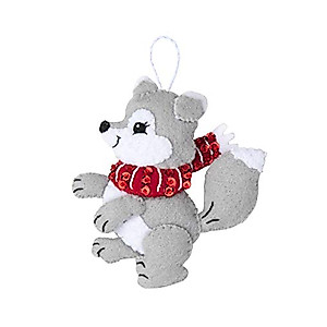 Bucilla, Christmas Dogs, Felt Applique Ornament Kit, Set of 6
