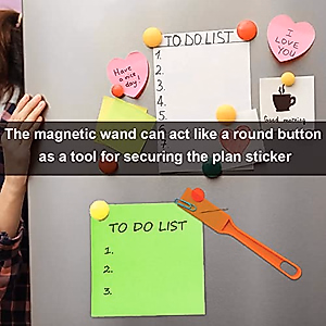 TCOINERY Bingo Chips Set-Magnetic Wand & 100 Counting Chips-6 Colors Transparent Plastic Markers for Family School Learning Game Zoom Bingo and Pokeno Nights