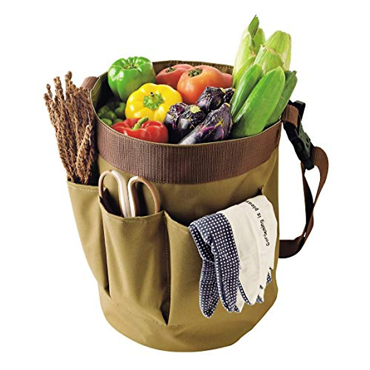 Takagi Field Cycle Vegetable Garden All-Purpose Harvest Bag, Large