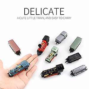 CORPER TOYS Mini Train Toy Die-Cast Pull Back Steam Train Model Set Assorted Styles for Kids Boys - 4 PACKS (16 pieces)
