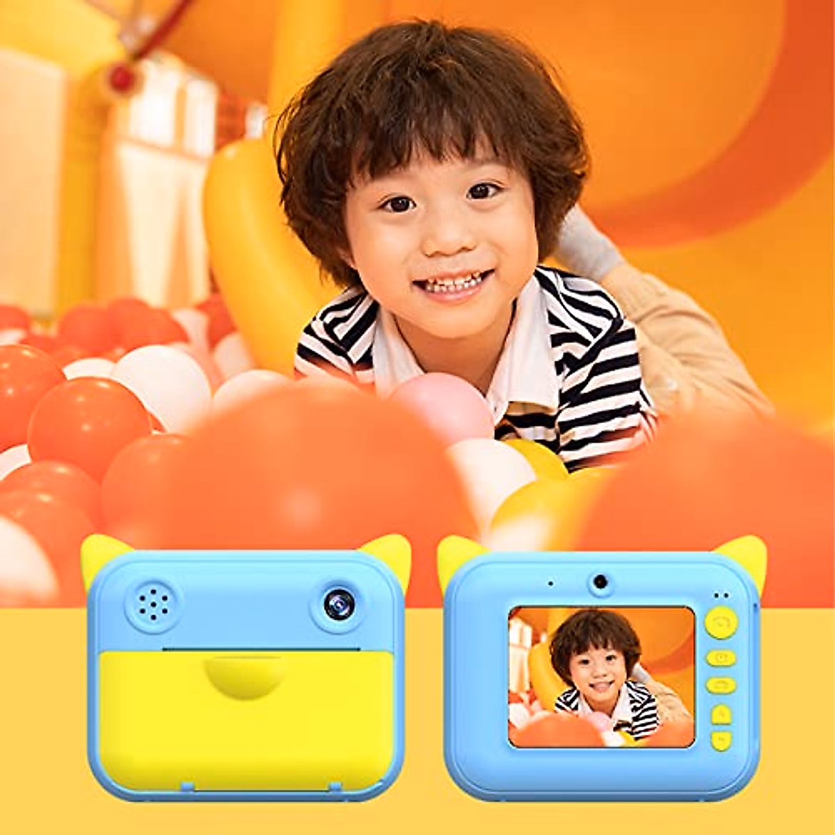 Kids Camera, Digital Camera for Kids Boys and Girls - 24MP Children's Camera with LCD Screen, Full HD 1080p Rechargeable Electronic Mini Camera for Students, Teens, Kids