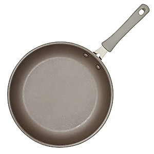 Rachael Ray Cook + Create Nonstick Frying Pans/Skillet Set, 9.5 Inch and 11.75 Inch, Gray