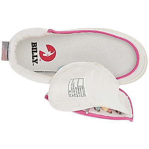 BILLY Footwear Kids Baby Girl's Classic Lace High (Toddler) White Rainbow 10 Toddler M