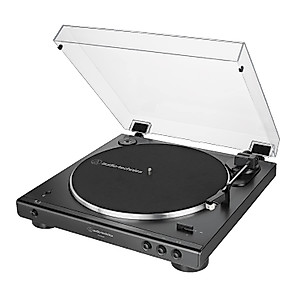 Audio-Technica AT-LP60XBT-RD Fully Automatic Belt-Drive Stereo Turntable, Red/Black, Bluetooth, Hi-Fi, 2 Speed