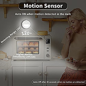 Otai, Motion Sensor Light Warm White, Searik Battery Powered LED Night Light Safety Light Ladder Light Cabinet Light downstairs, Bathroom, Closet, Corridor, Bedroom, Kitchen, Path, 1 Set