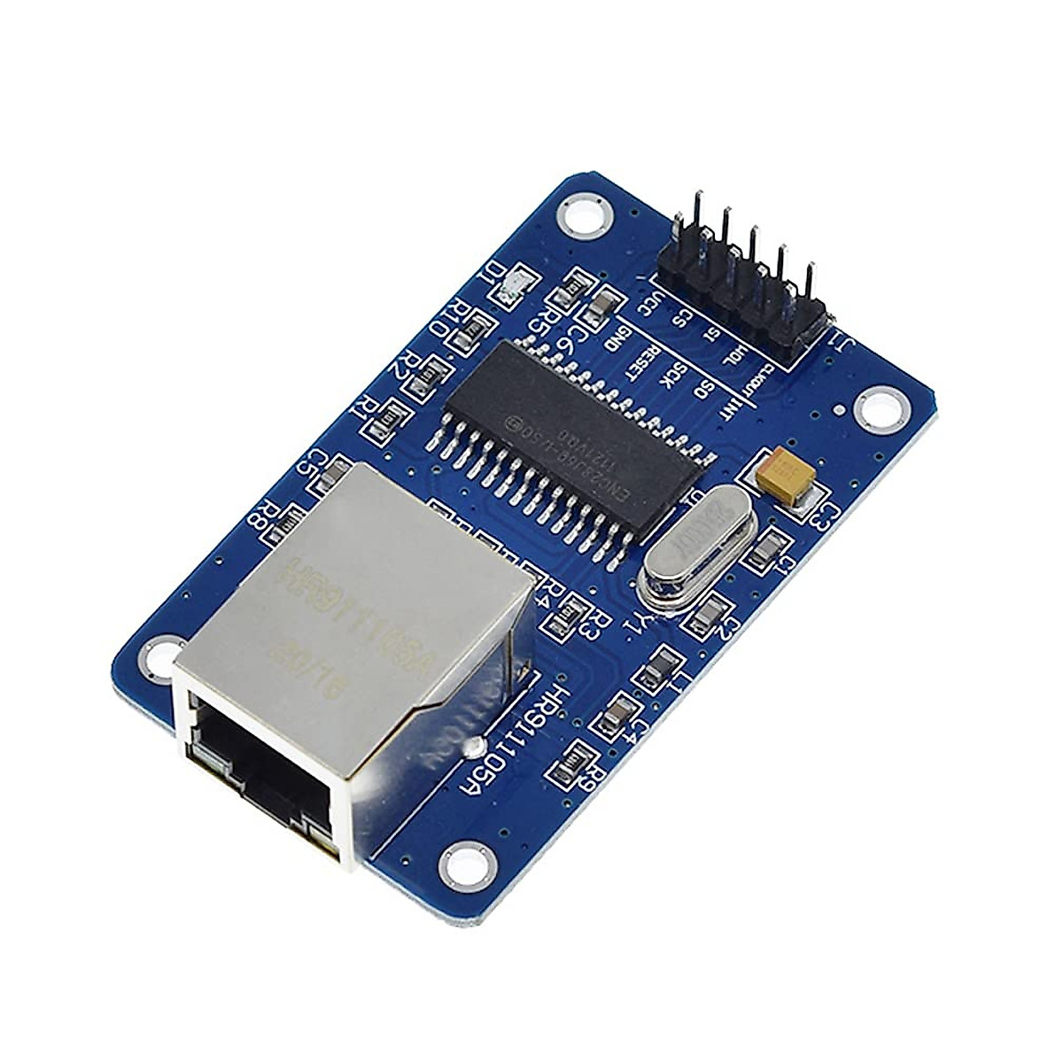 HiLetgo ENC28J60 ENC28J60-I/SO HR911105A Ethernet LAN Network Module SPI Interface 3.3V for Arduino AVR PIC LPC STM32