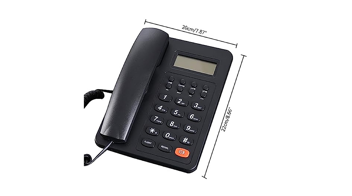 Corded Landline Phone with LCD Display - Quality & Ease