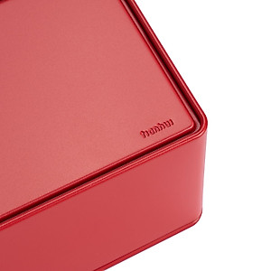 Tianhui Rectangle Metal Boxes Tin container for Small Storage Container Kit with Lid Keeping Biscuit,Tea,Coffee,Cookies, Food,Flour,Baked Goods Storage 6.3 x 3.15 x 2.68 inch (Red)