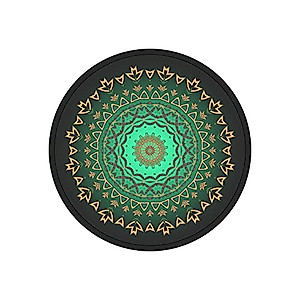 FAB POPS Magnetic Phone Grip with Collapsible AIRPOP Technology and built in Magnets Made in the USA Green Mandala