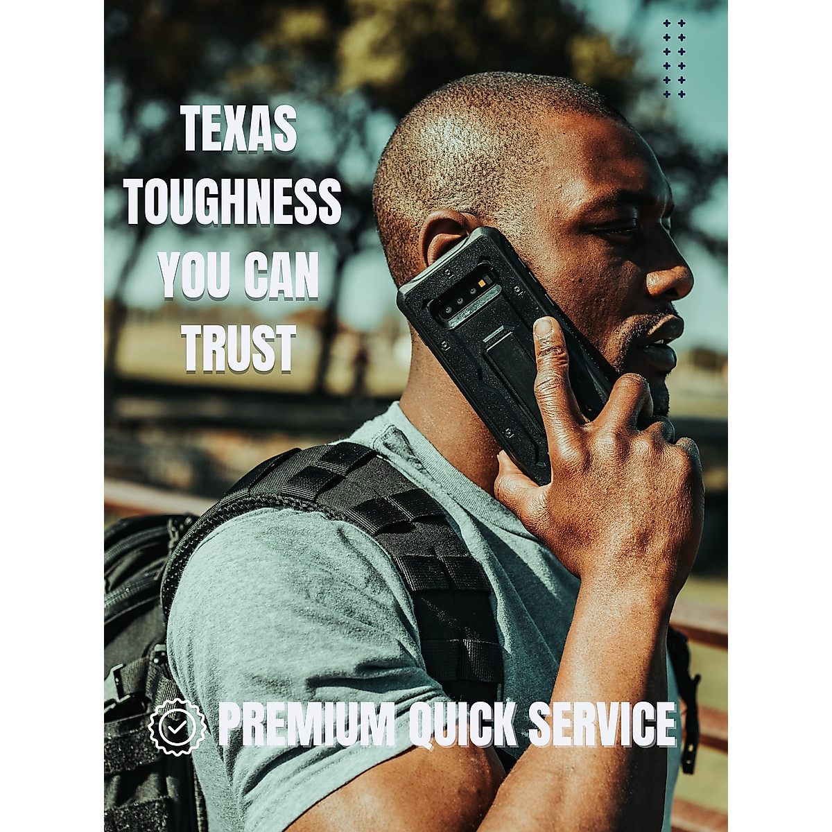 ArmadilloTek Vanguard Compatible with Samsung Galaxy S10+ Plus Case (Screenless Version) Military Grade Full-Body Rugged with Kickstand - Black