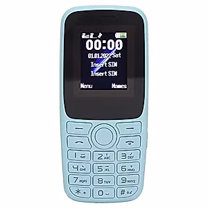 FOSA Senior Cell Phone, 2G GSM, High Volume Unlocked Basic Mobile Phone, 2.4 Inch Large Screen, Dual SIM Supported, Big Buttons Unlocked Cellphone for The Elderly Parents (Sky Blue)