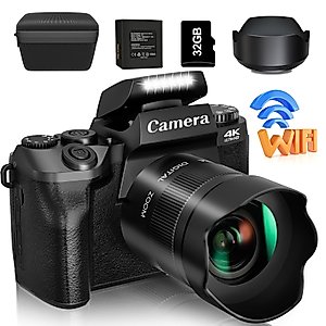 Saneen Kids Camera, 1080P HD Camera for Kids with 32 GB Card, 40MP Kids Digital Camera for Girls Boys Age 2-12, Perfect Christmas Birthday Festival Gifts for Toddler,Blue-Mouse