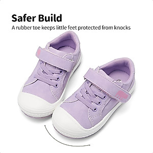 DREAM PAIRS Unisex-Child Casual Lightweight Kids Walking Skate Shoes, Light Purple - 6 Toddler (SDFS222K)