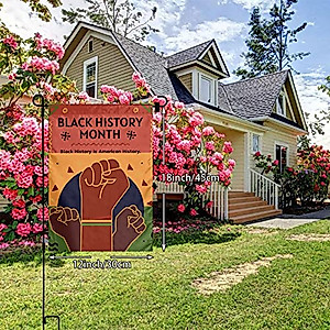 Black History Month Garden Flags For Outside Decorations Garden Decor Welcome Home Sign Yard Flag 12x18 Double Sided