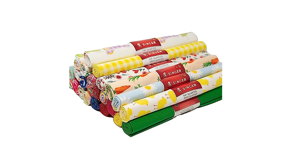 Singer Fabric Cotton Fat Quarters Scrap Bag - 20 Pieces