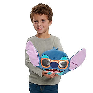 Disney Street Beach 13-Inch Character Head Plush Stitch, Blue, Lilo and Stitch