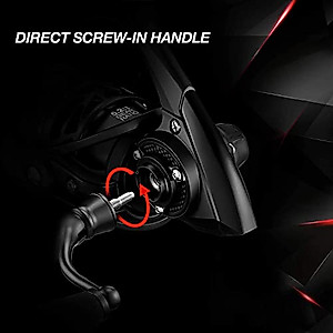 Piscifun Carbon X Spinning Reels, Carbon Frame and Rotor, Ultralight 5.1oz Spinning Fishing Reel, 5.2:1 Low Speed Gear Ratio, 10+1 Shieled BB Smooth Powerful Fishing Spinning Reel 500 Series