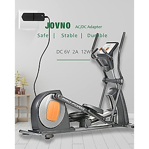 JOVNO 6V 2A DC Power Supply AC/DC Adapter Charger Cord for ProForm Elliptical Smart Strider 480 490 500 600 LE, 390 395 475 510 E, 510 EX, 400 700 Cardio Cross Trainer Exercise Bike, 6.6ft