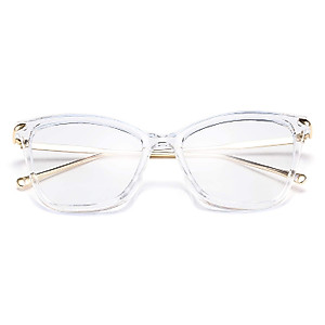 FEISEDY Oversized Cat Eye Glasses Frame Blue Light Blocking Eyewear for Women B2589