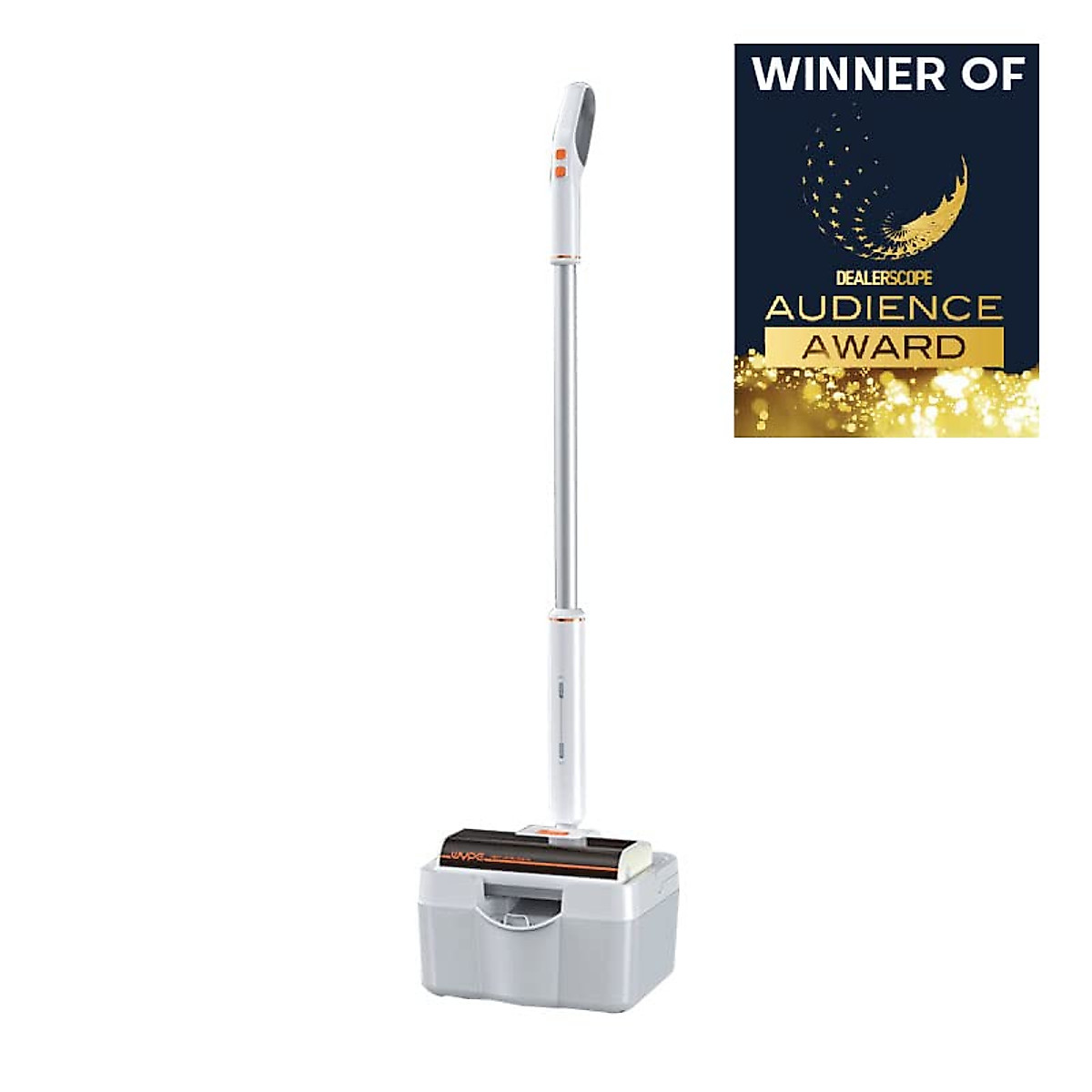 Equator 5lbs White Electric Sweeper Mop Cordless Self Cleaning with Rechargeable Battery