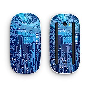 Design Skinz Blue Circuit Board V1 Vinyl Decal Compatible with The Apple Magic Mouse 2 (Wireless, Rechargable) with Multi-Touch Surface