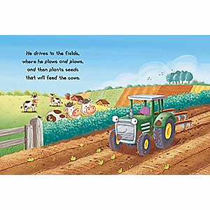 The Busy Little Tractor - Childen's Padded Board Book